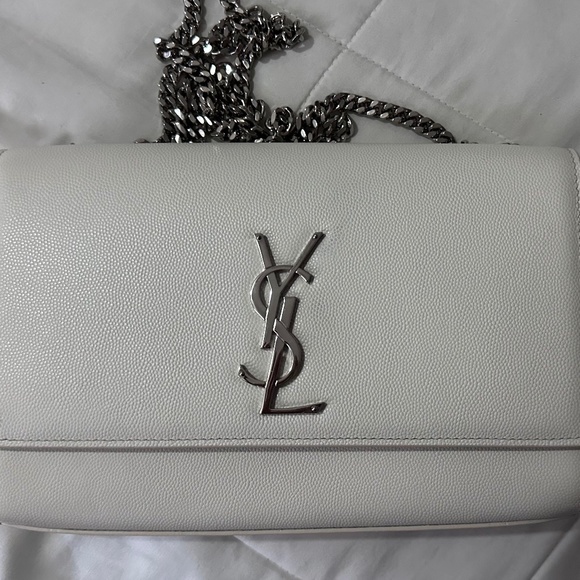 Yves Saint Laurent | Bags | Ysl Small Kate Silver Crossbody Bag | Poshmark